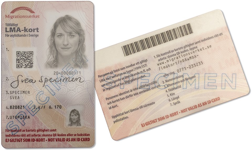 LMA card (Asylum Seeker card) for asylum seekers – Swedish Migration Agency